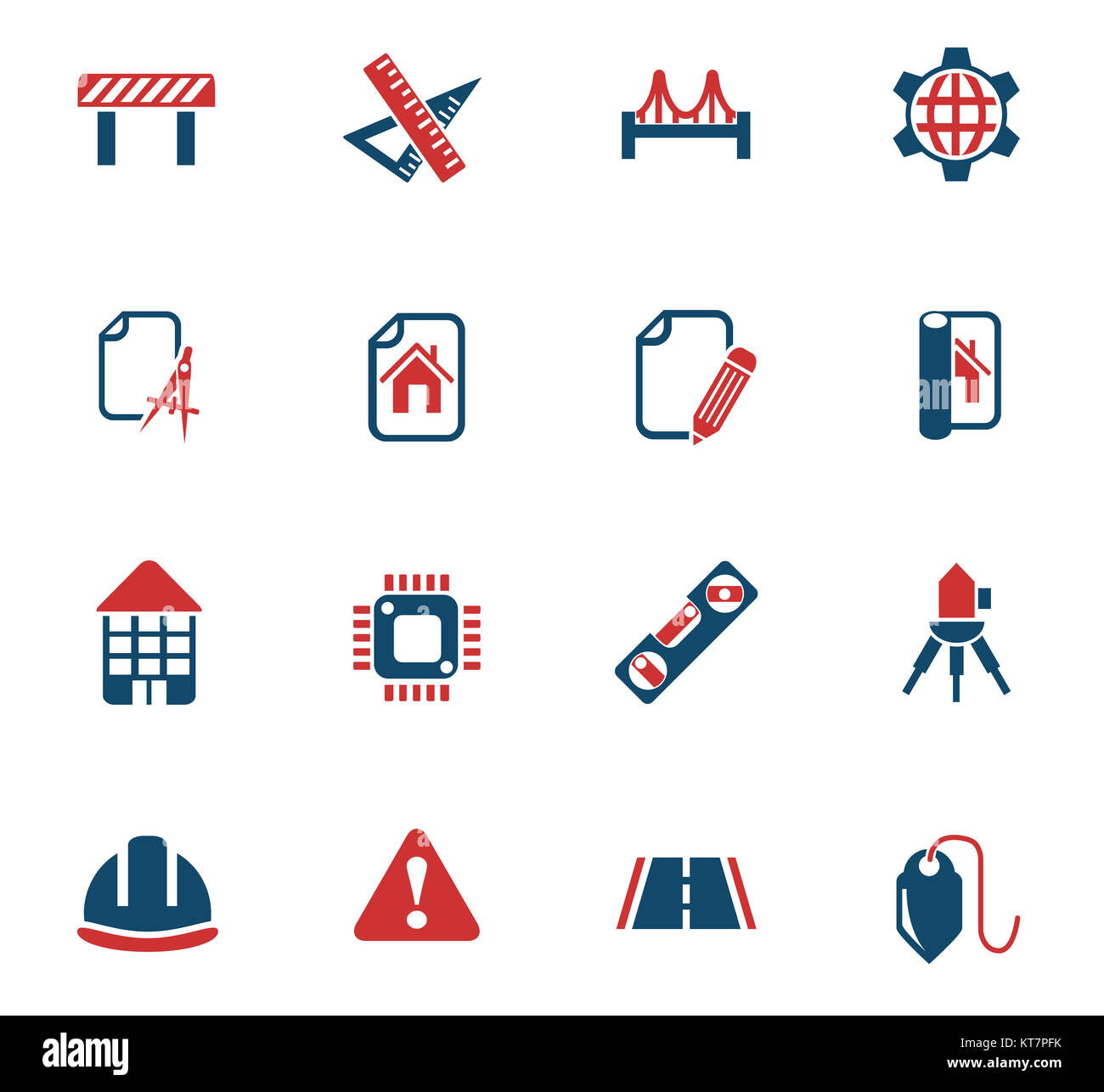 engineering icon set Stock Photo - Alamy