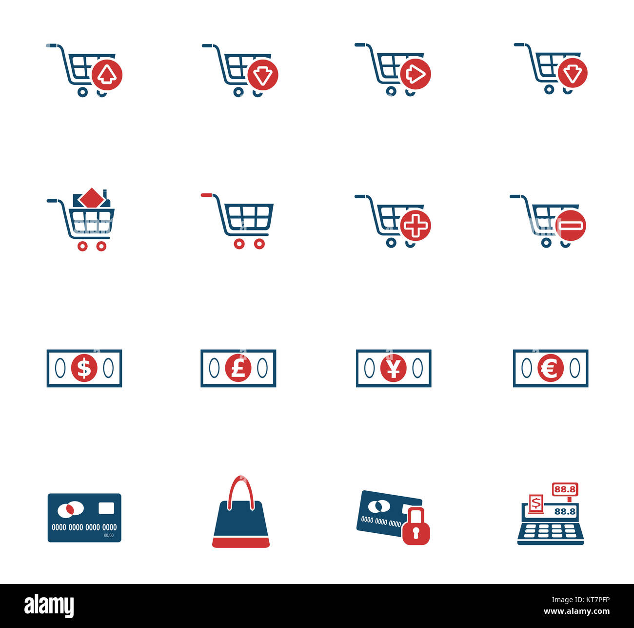 marketing and e-commerce icon set Stock Photo - Alamy