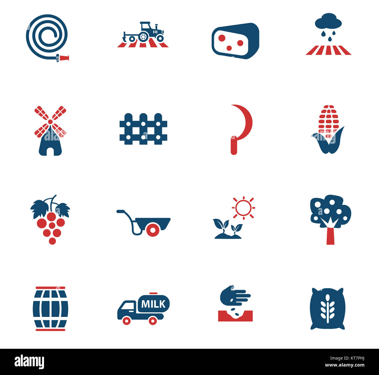 agricultural icon set Stock Photo - Alamy