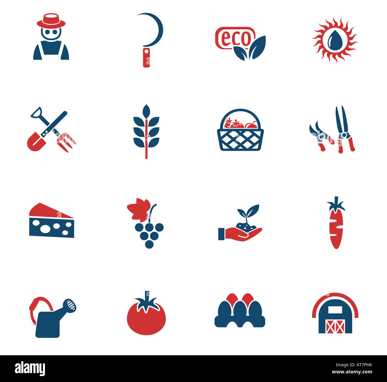 agriculture icon set Stock Photo - Alamy