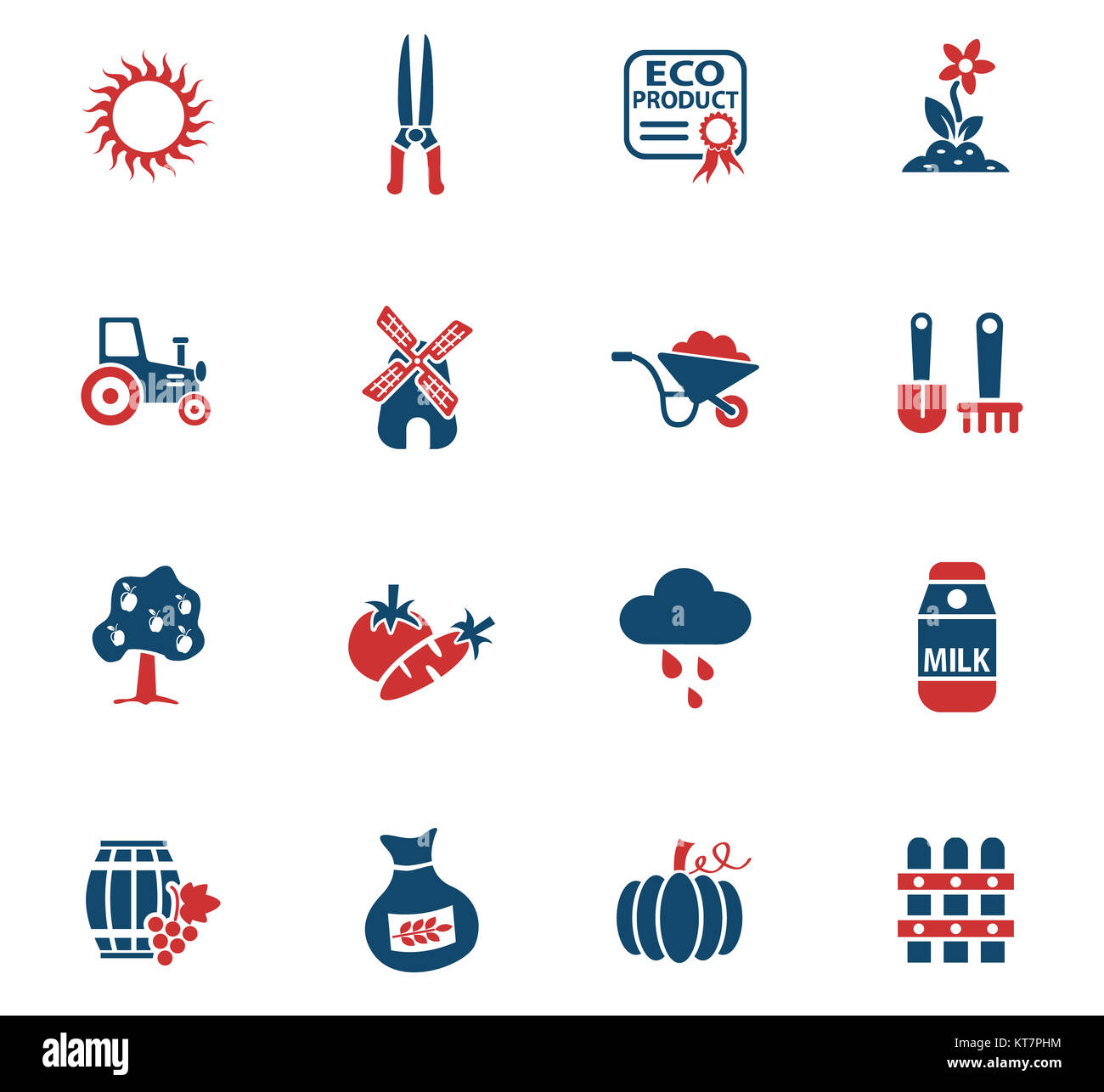 agriculture icon set Stock Photo - Alamy