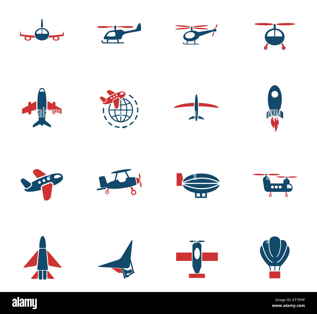 air transport icon set Stock Photo - Alamy