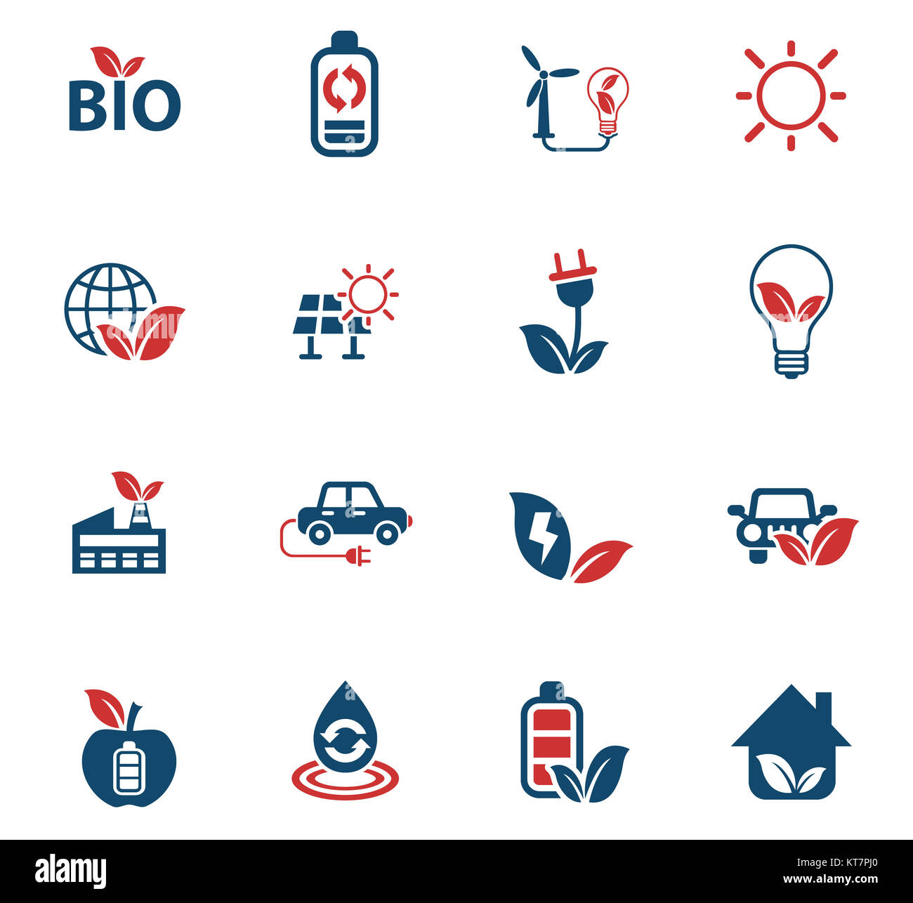 alternative energy icon set Stock Photo - Alamy