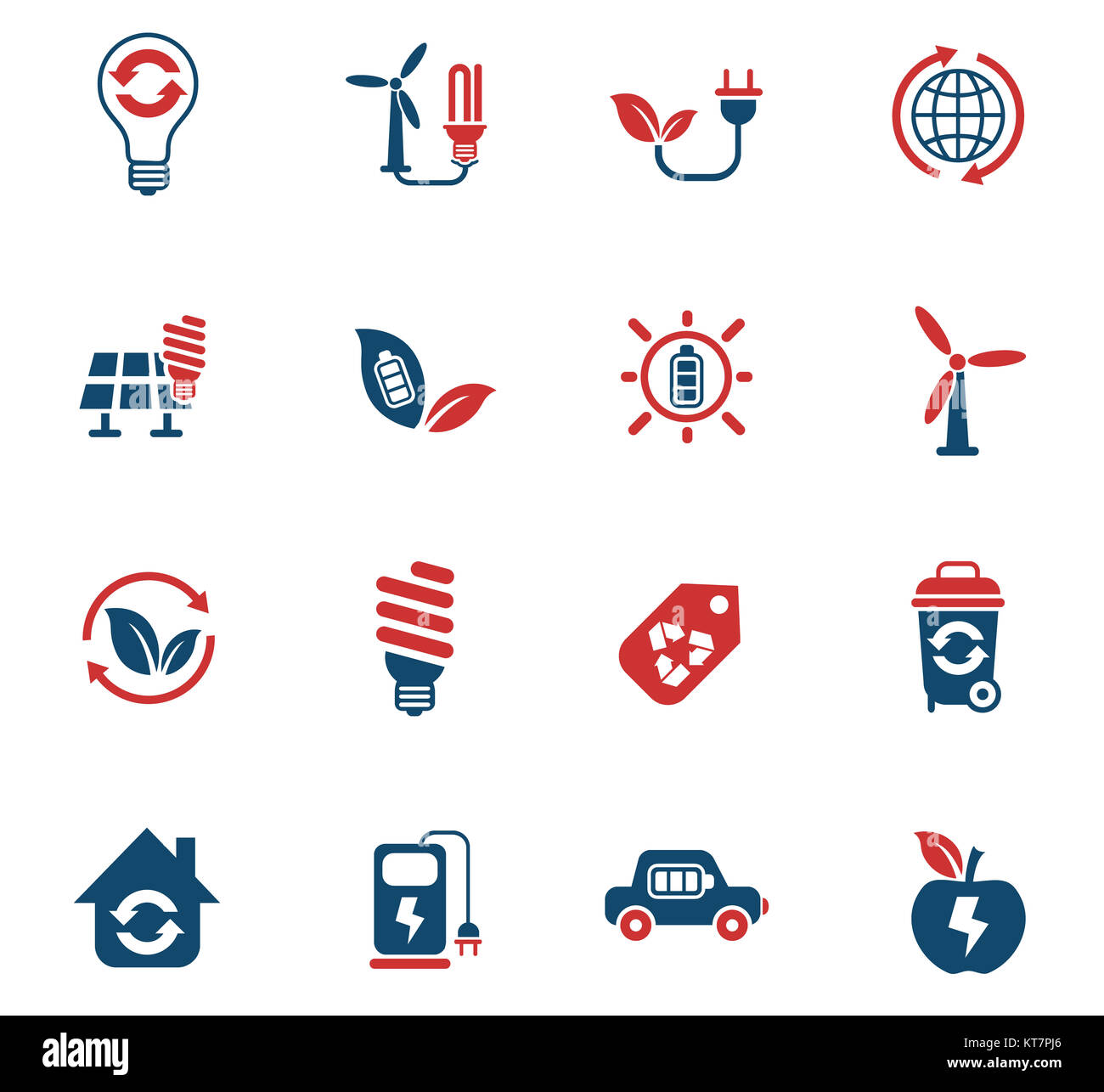 alternative energy icon set Stock Photo - Alamy