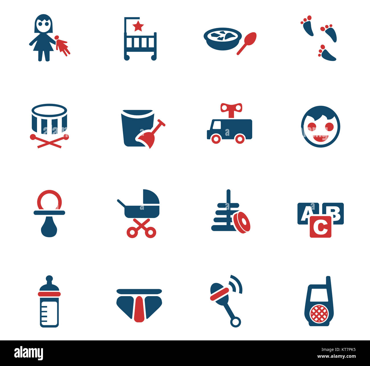 baby icon set Stock Photo - Alamy