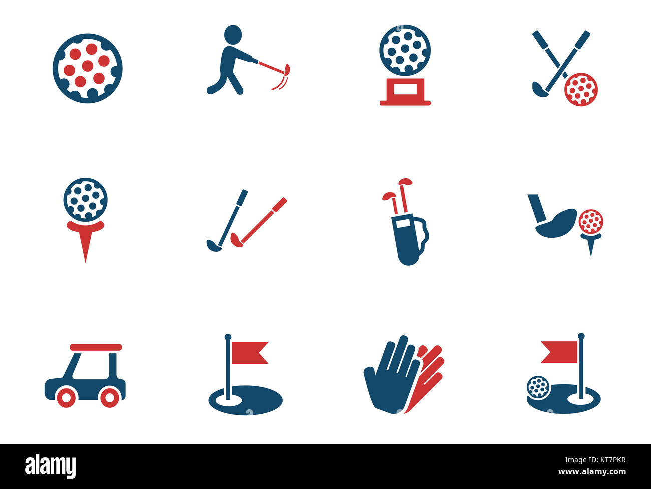 golf icon set Stock Photo - Alamy