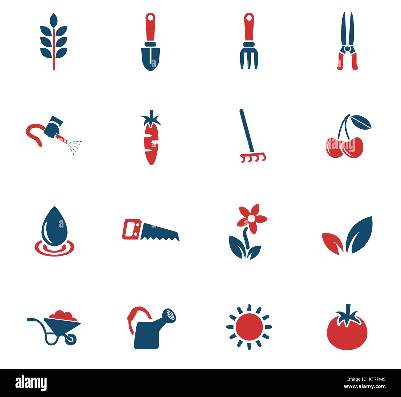 gardening icon set Stock Photo - Alamy