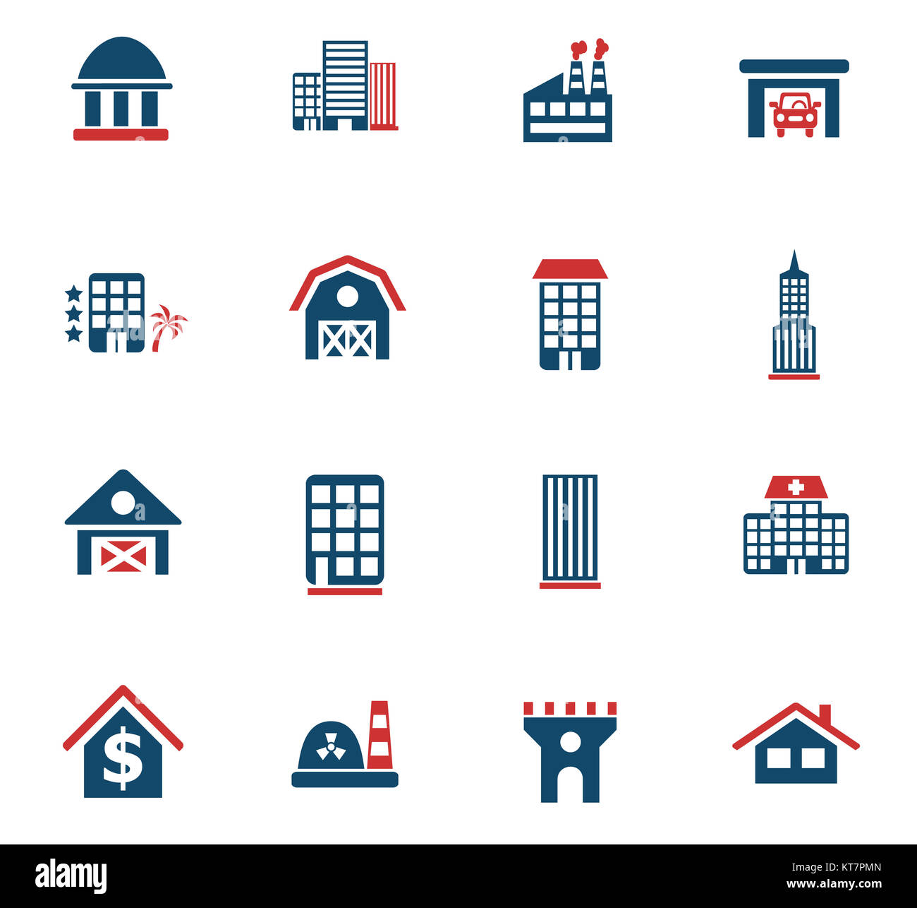 building icon set Stock Photo - Alamy