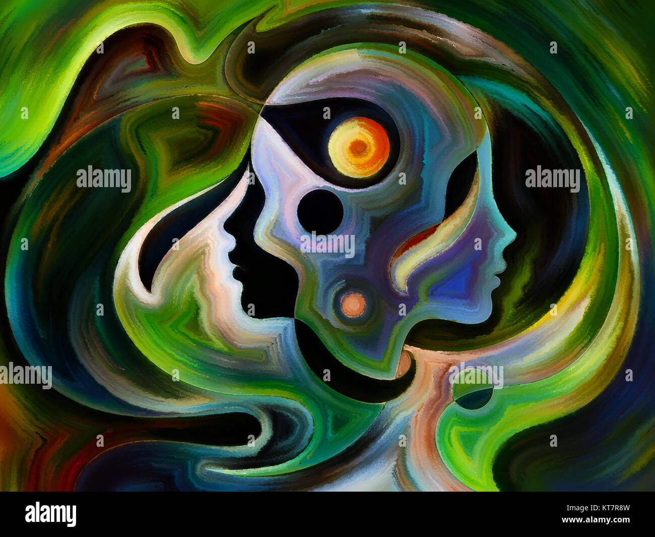 Visualization of Inner Paint Stock Photo - Alamy