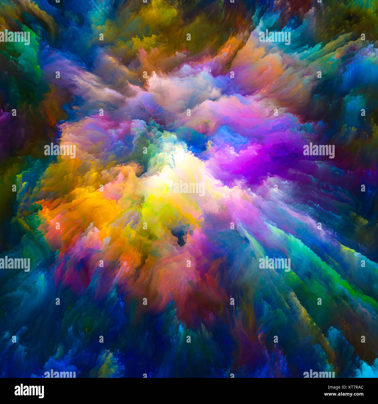 Unfolding of Virtual Canvas Stock Photo - Alamy