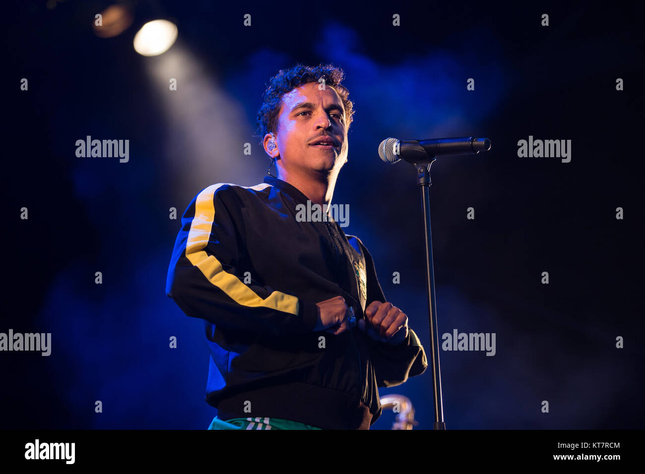 The Swedish rapper and reggae singer Timbuktu performs a live concert ...