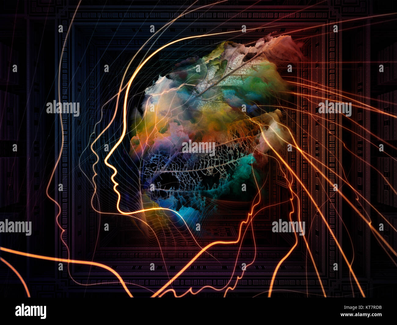Visualization of Thought Patterns Stock Photo - Alamy