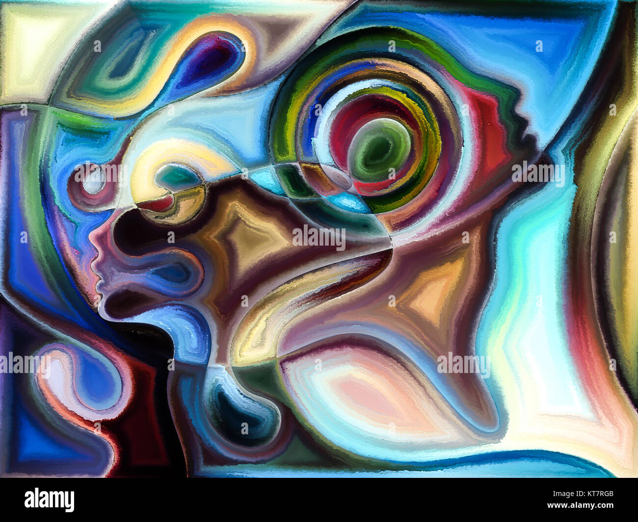 Abstract communication painting hi-res stock photography and images - Alamy