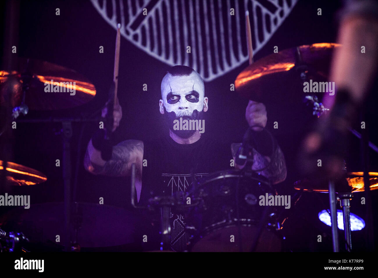 The controversial Norwegian black metal band Taake performs a live ...