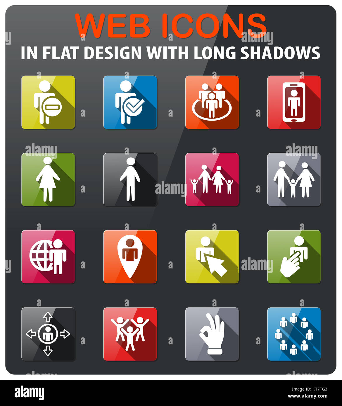 community icon set Stock Photo - Alamy