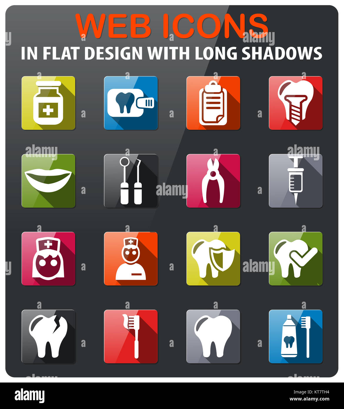 dental office icon set Stock Photo - Alamy