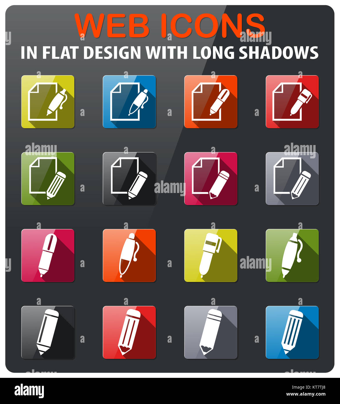 edit icon set Stock Photo - Alamy