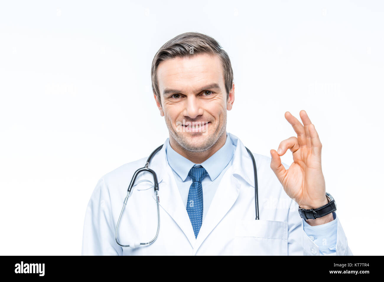 Male professional doctor consulting Cut Out Stock Images & Pictures - Alamy