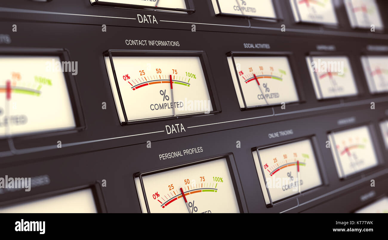Big Data, Storage of Personal Informations Stock Photo - Alamy