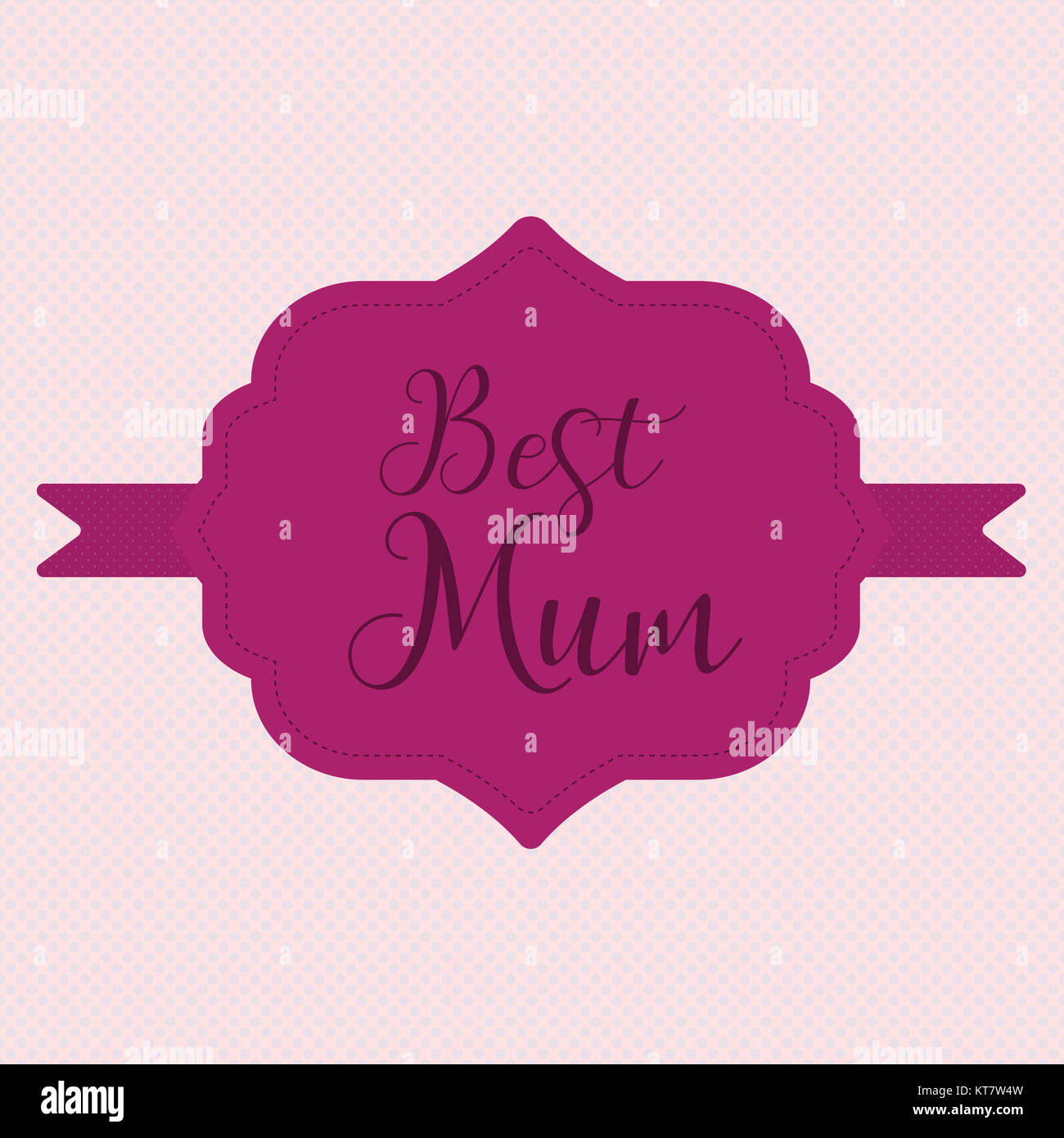 Happy Mothers Day ribbon badge Stock Photo - Alamy
