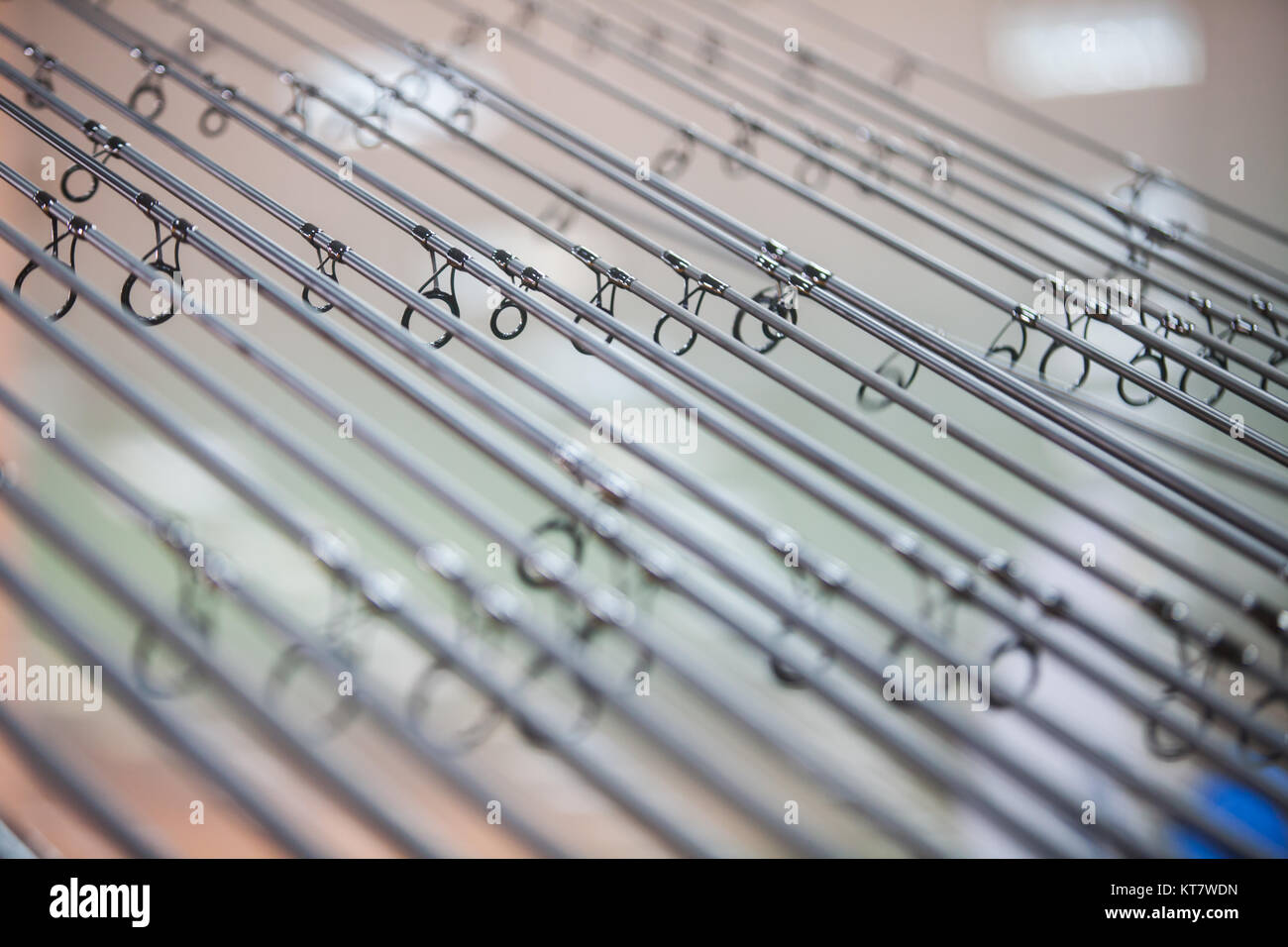 Fishing rods detail Stock Photo - Alamy