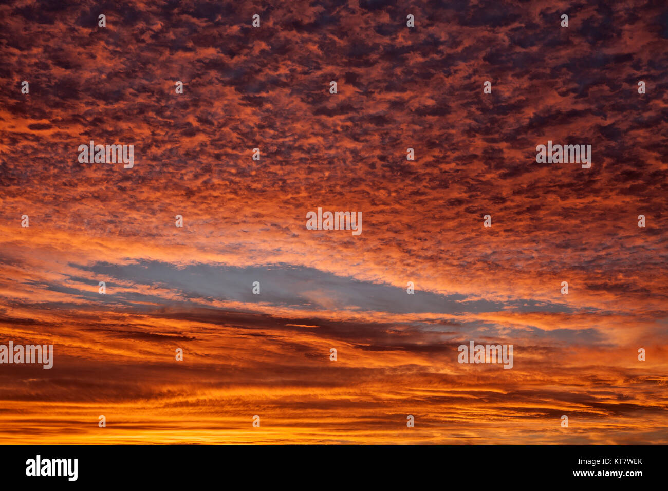 Fiery red sunset clouds Stock Photo - Alamy