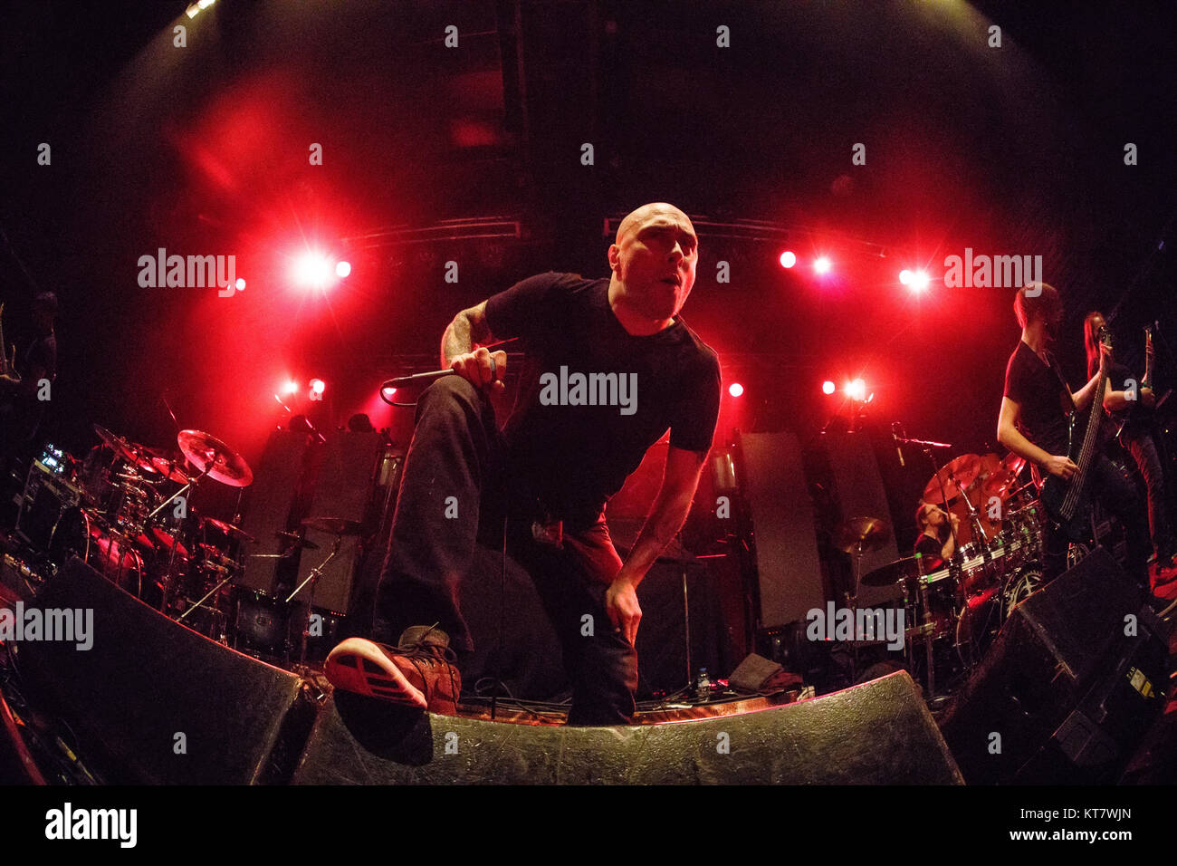 The Belgian death metal band Aborted performs a live concert at Amager ...