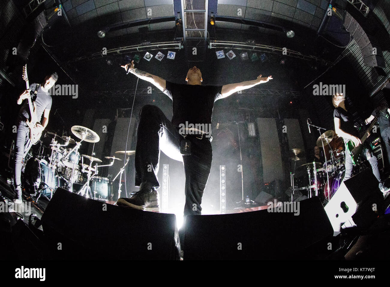 The Belgian death metal band Aborted performs a live concert at Amager ...