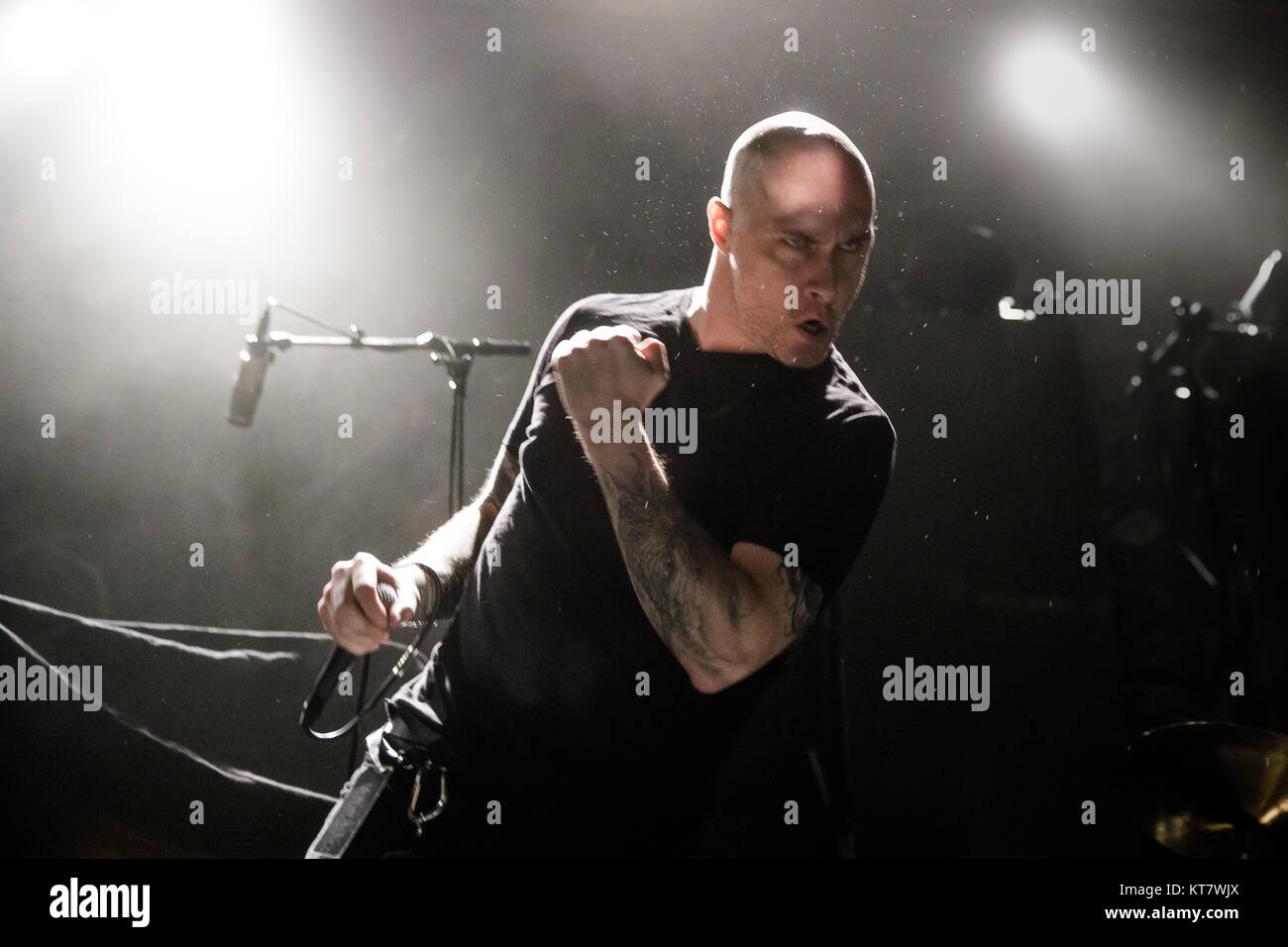 The Belgian death metal band Aborted performs a live concert at Amager ...