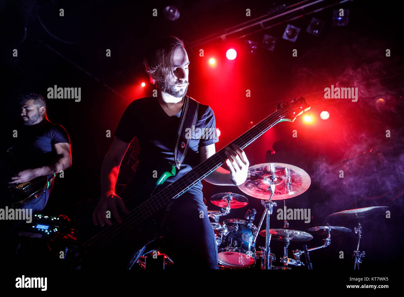 The Belgian death metal band Aborted performs a live concert at Amager ...