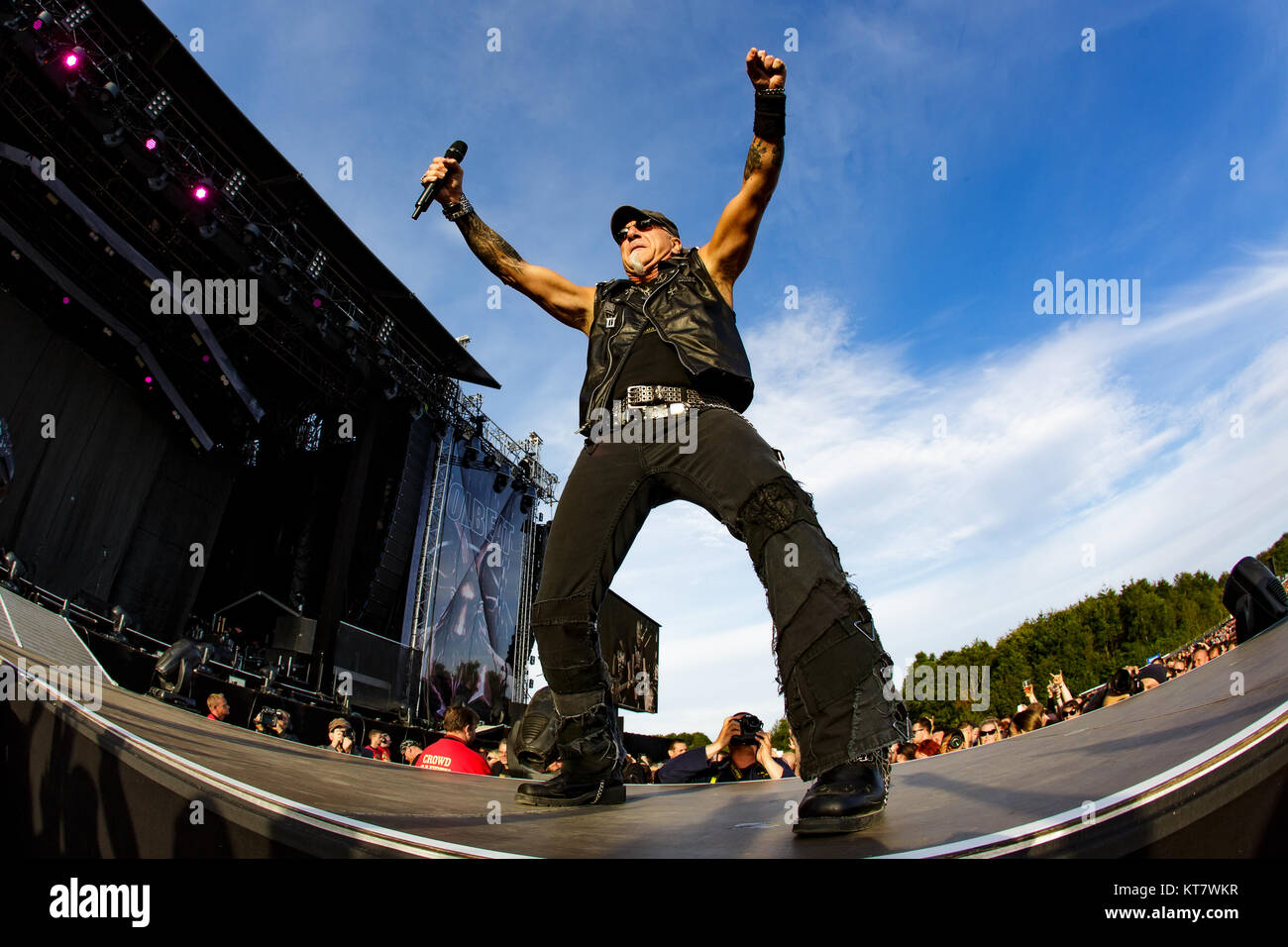 The German heavy metal band Accept performs a live concert in ...