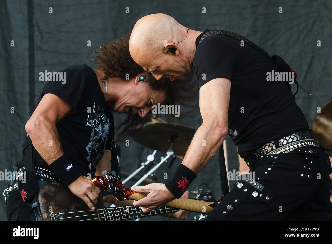 The German heavy metal band Accept performs a live concert in ...