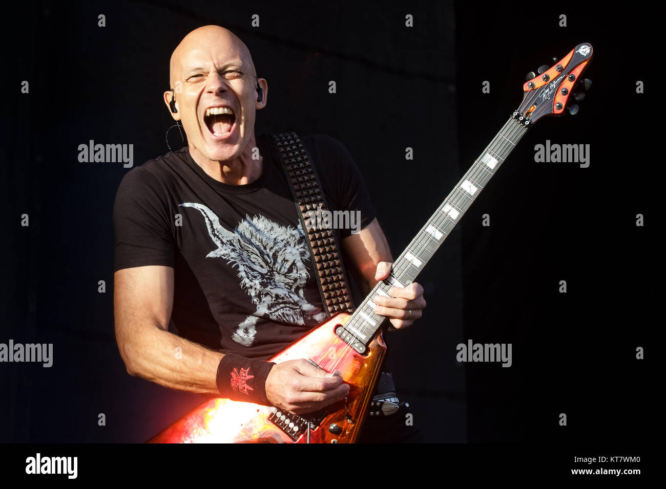 The German heavy metal band Accept performs a live concert in ...