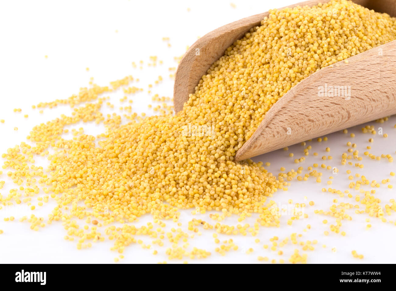 Dry millet isolated on white Stock Photo - Alamy