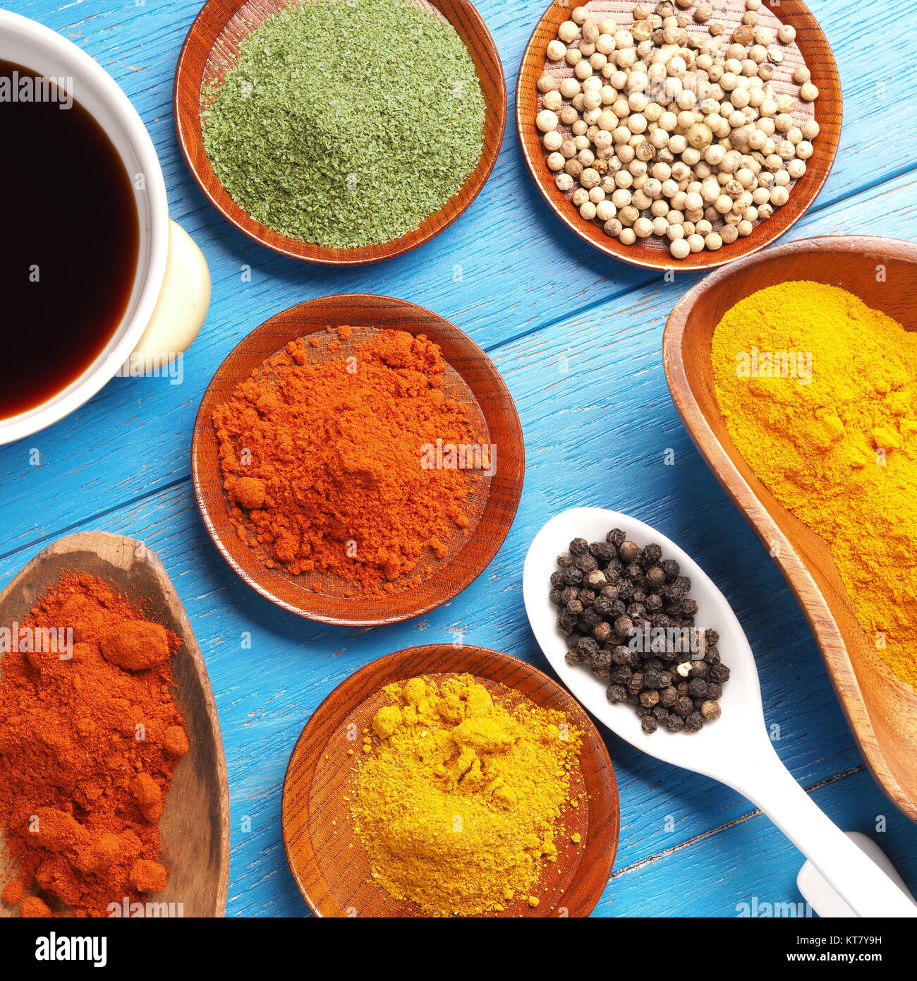 assortment of herbs and spices Stock Photo - Alamy