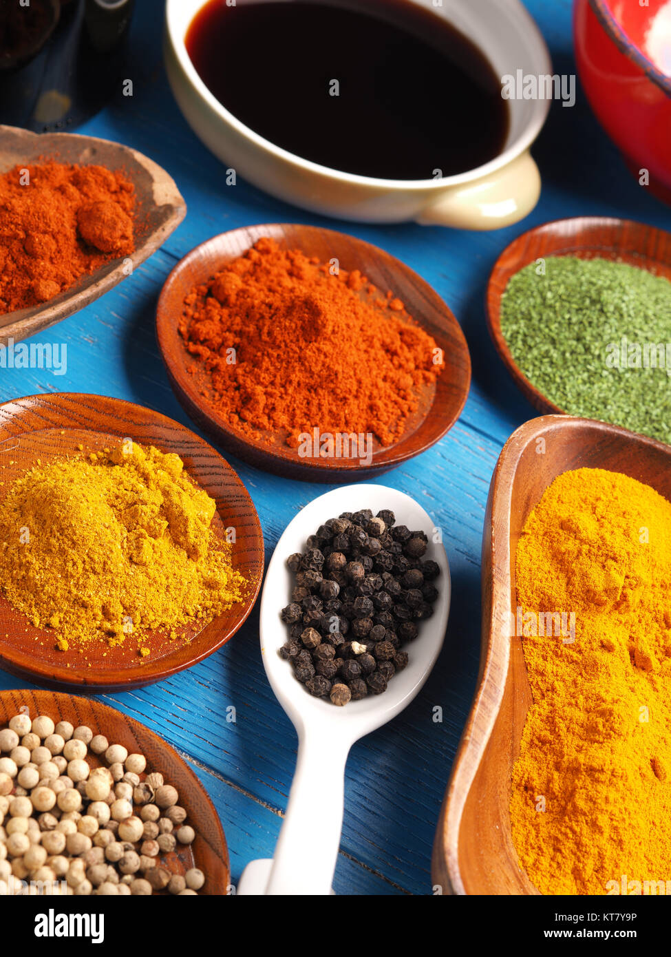 colorful assortment of spices Stock Photo - Alamy
