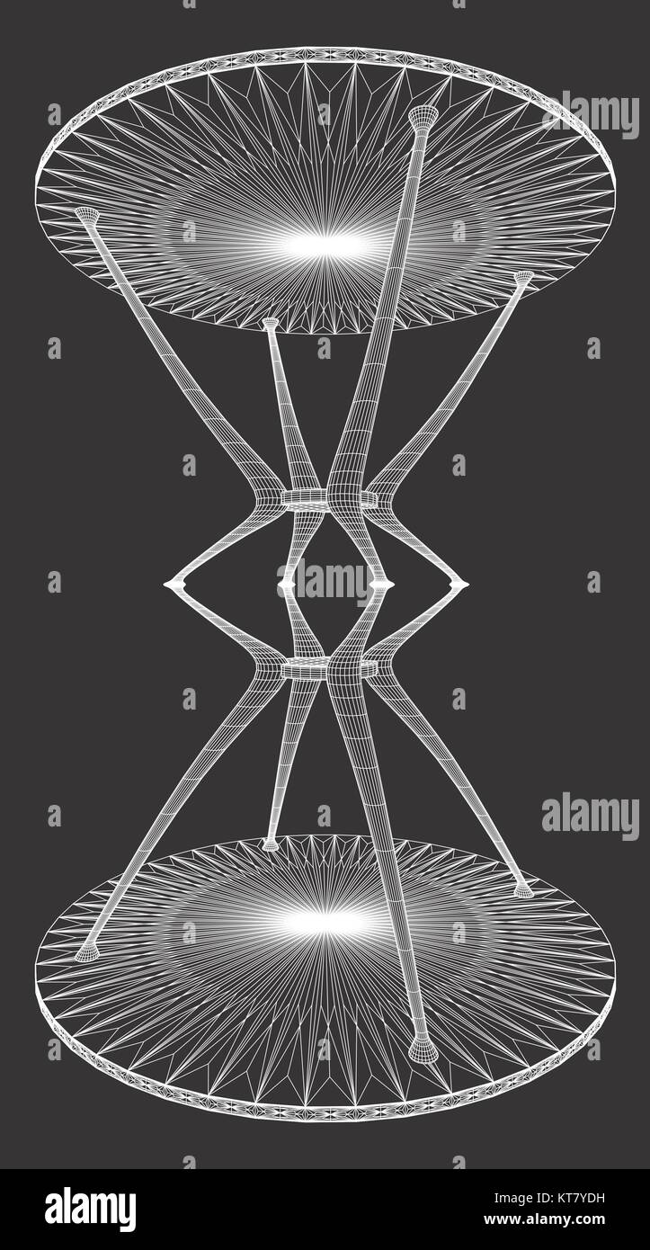 Hourglass table structure hi-res stock photography and images - Alamy