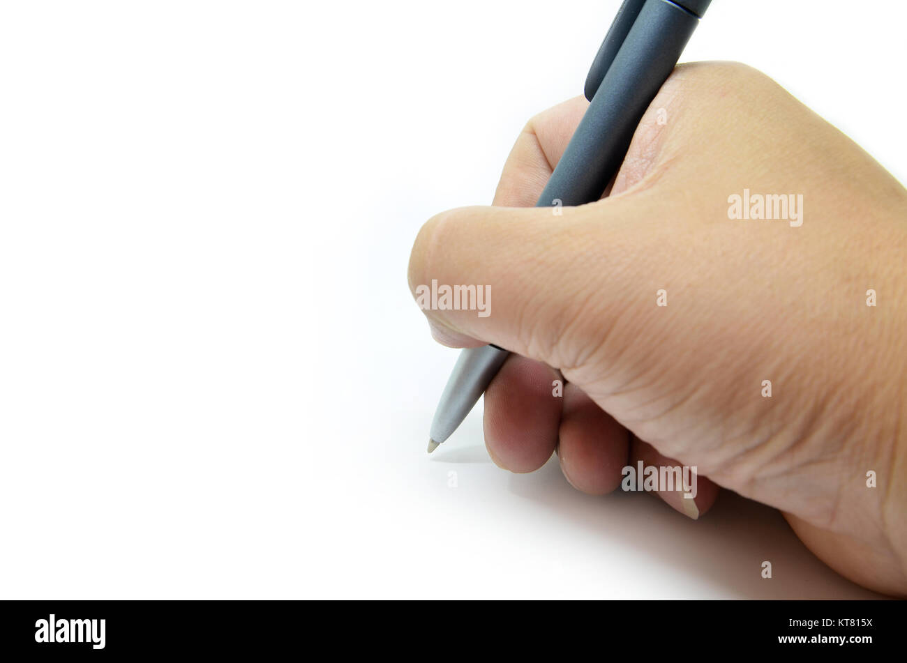 Hand writing isolated Stock Photo - Alamy