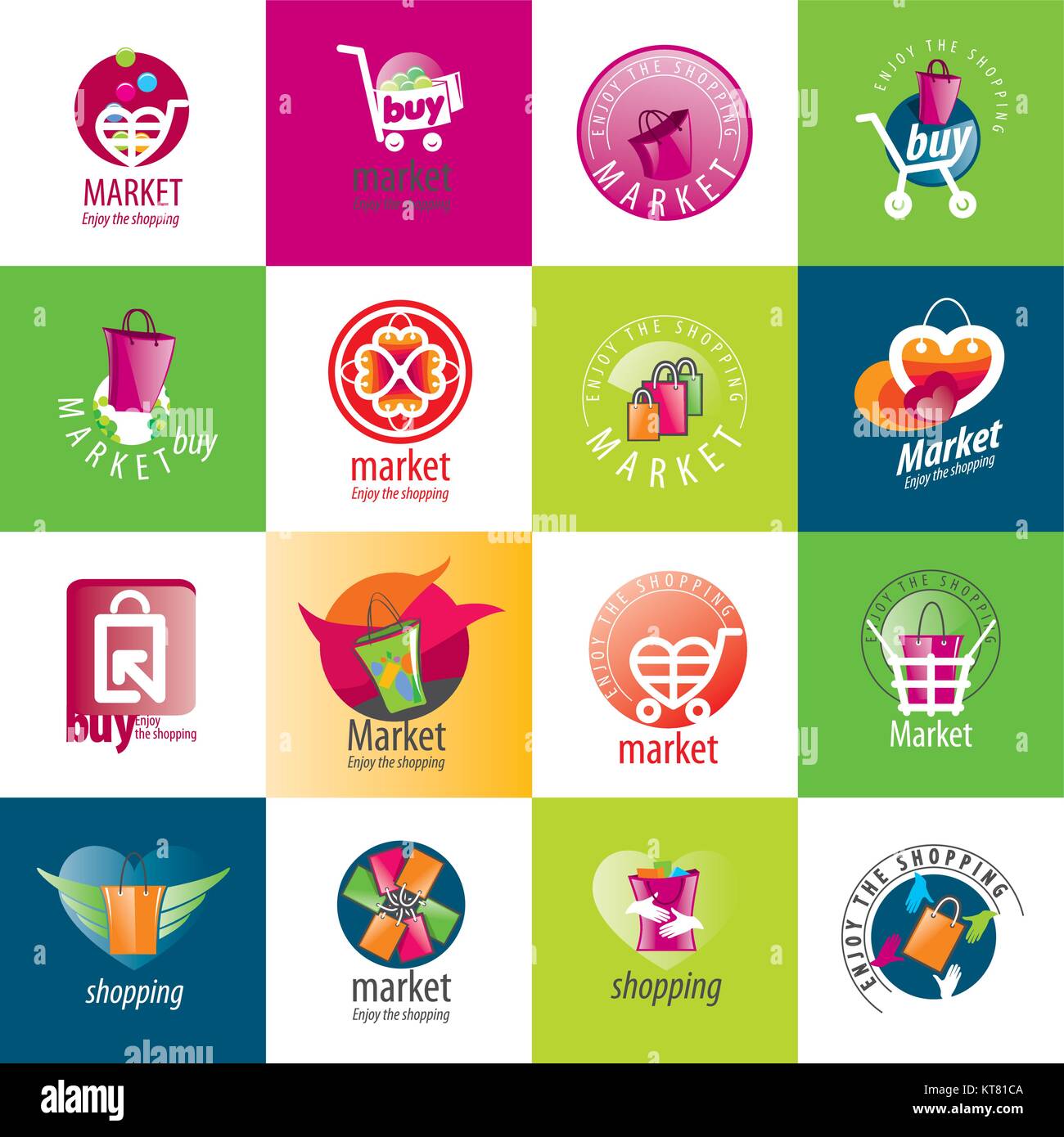 vector shopping logo Stock Vector Image & Art - Alamy