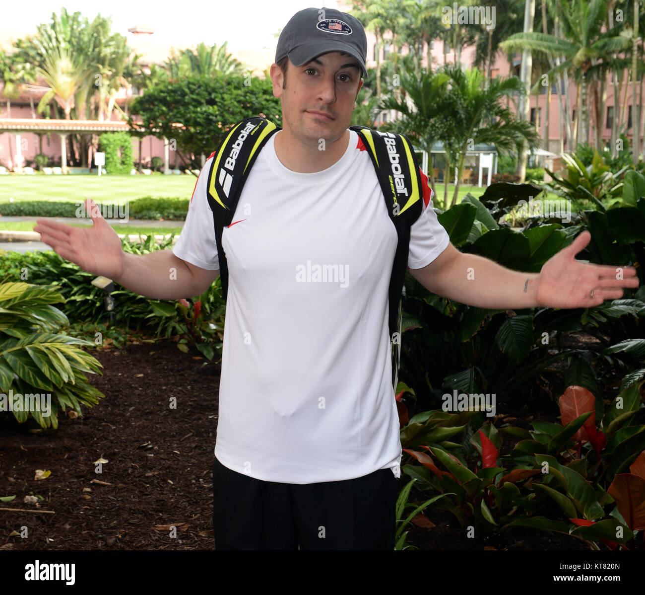 BOCA RATON, FL - NOVEMBER 20: Jason Biggs playing Tennis at The Boca ...