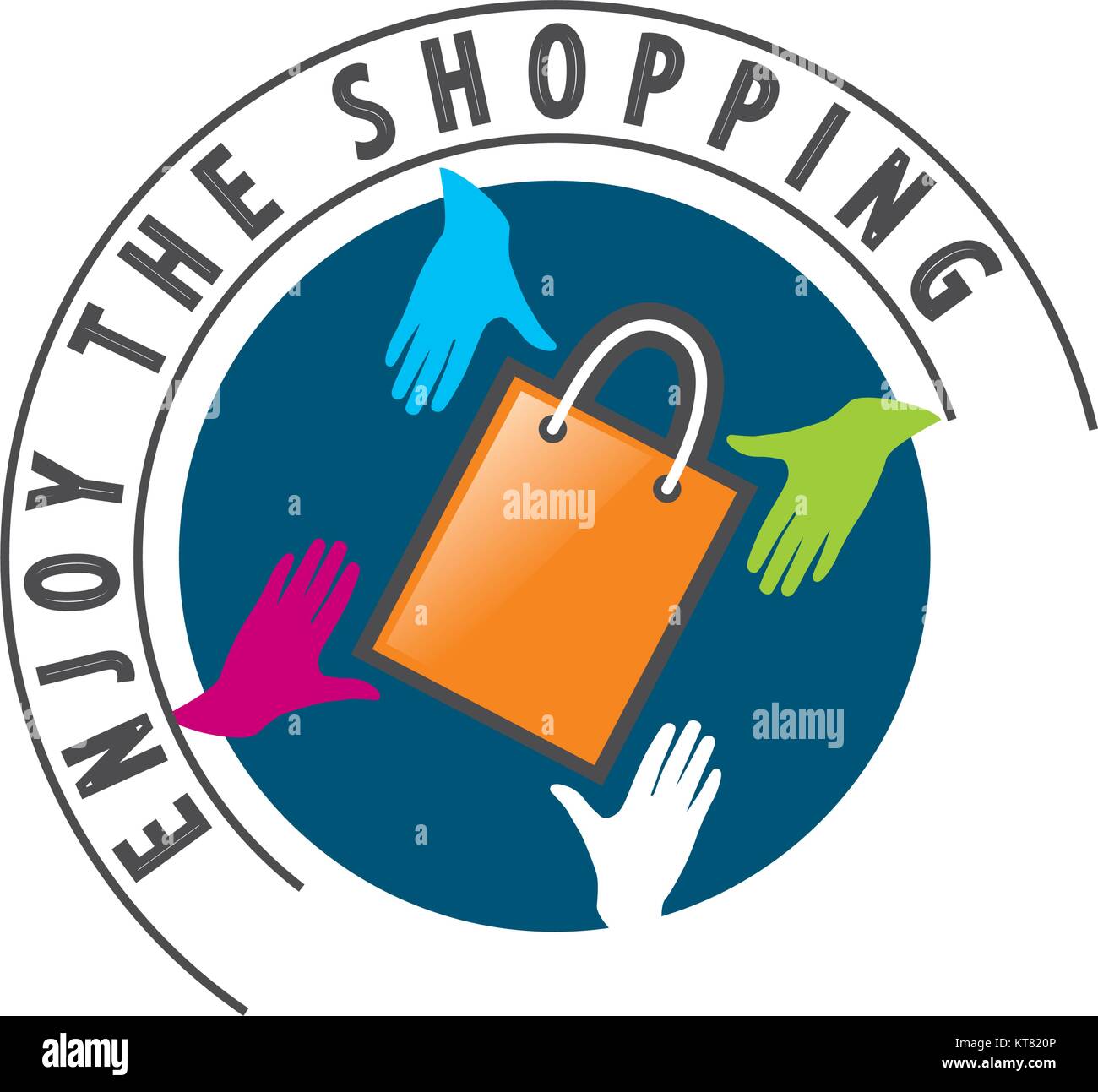 vector shopping logo Stock Vector Image & Art - Alamy