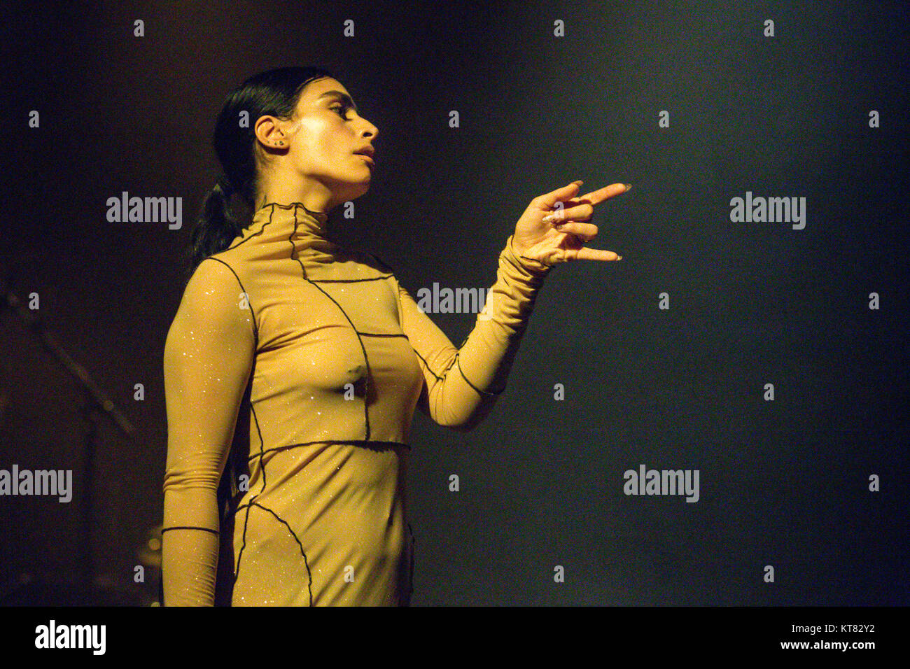 The Iranian singer Sevdaliza performs a live concert at Parkteatret in ...