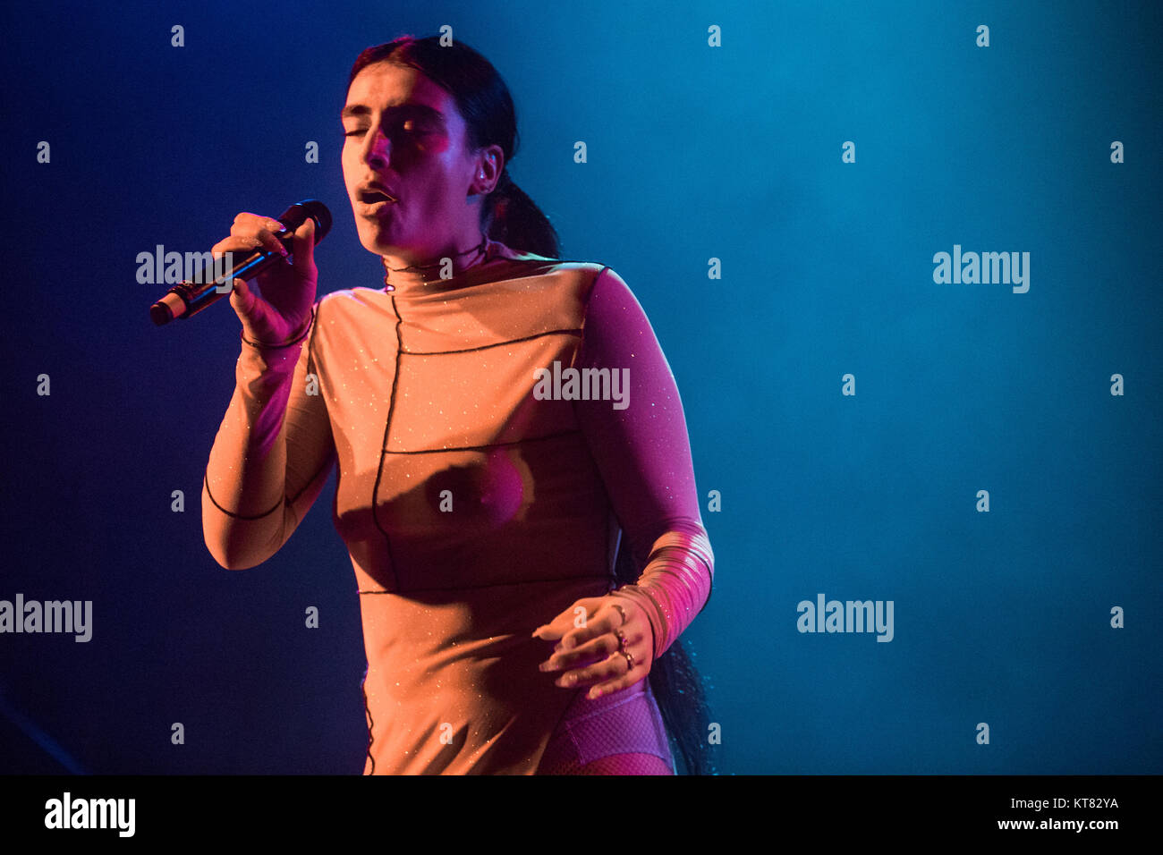 The Iranian singer Sevdaliza performs a live concert at Parkteatret in ...
