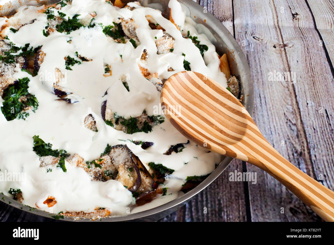 a vegetarian baked paste Stock Photo - Alamy