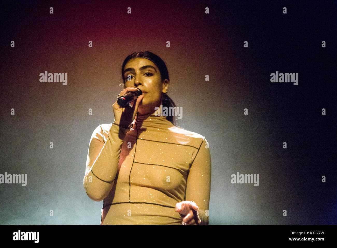 The Iranian singer Sevdaliza performs a live concert at Parkteatret ...