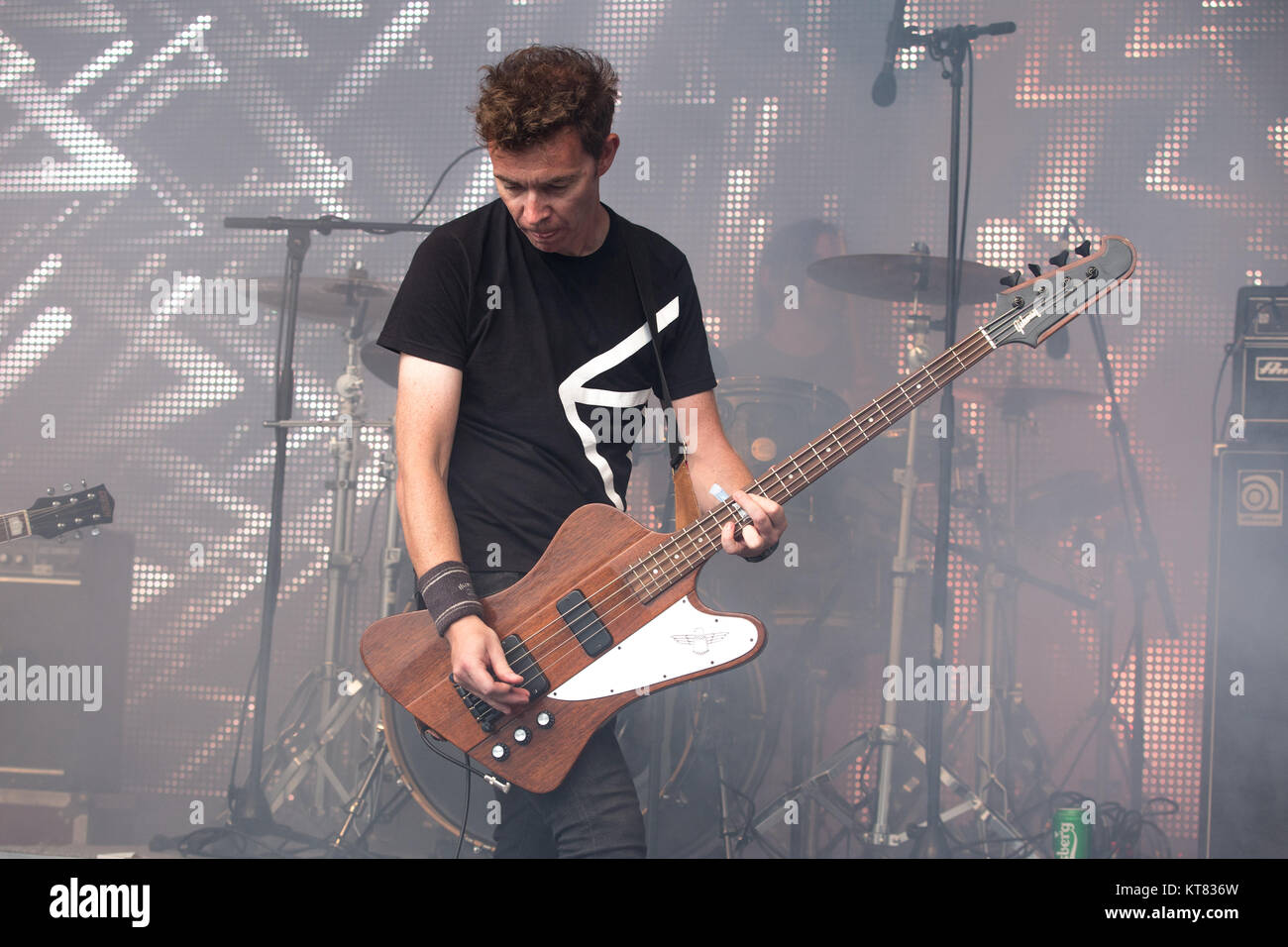 Norway, Tonsberg – July 12, 2017. The English band Slowdive performs a ...