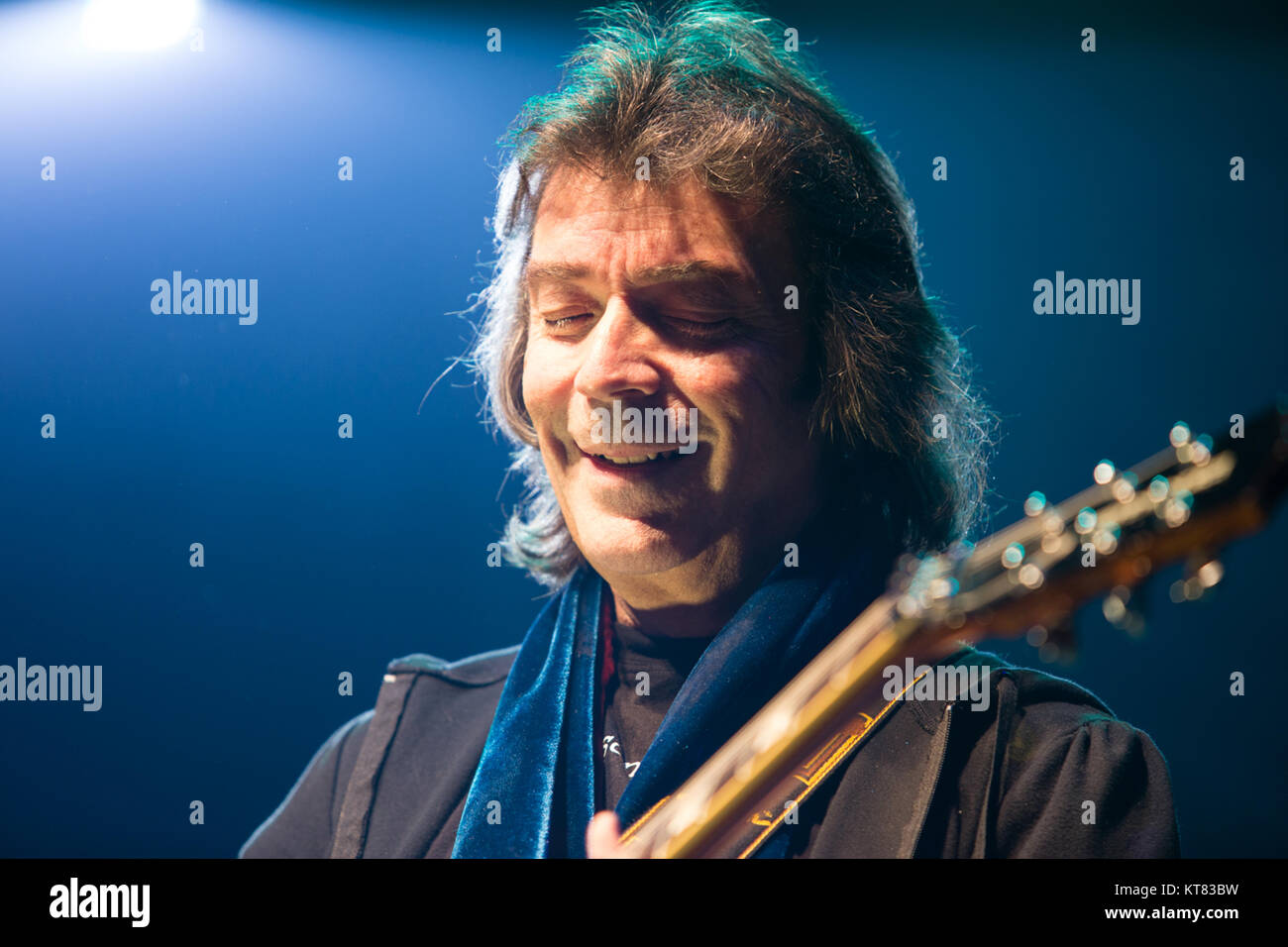 The English guitarist, singer and songwriter Steve Hackett performs a ...