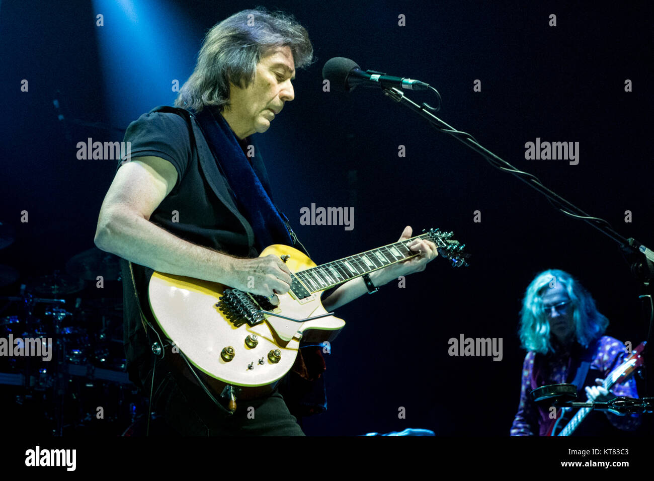 The English guitarist, singer and songwriter Steve Hackett performs a ...