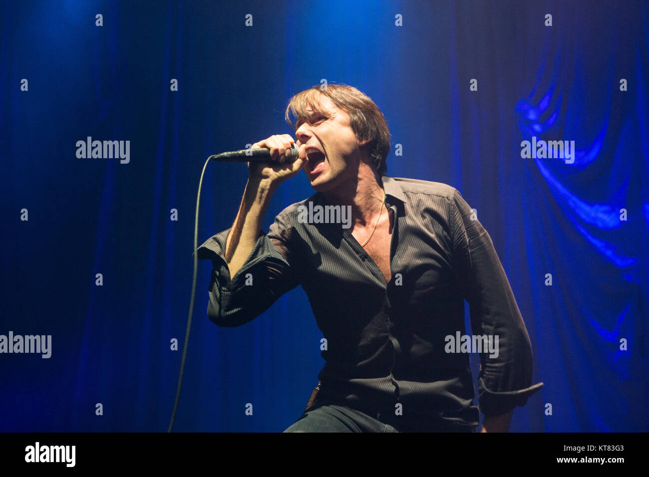 Suede, the English rock band, performs a live concert at Sentrum Scene ...