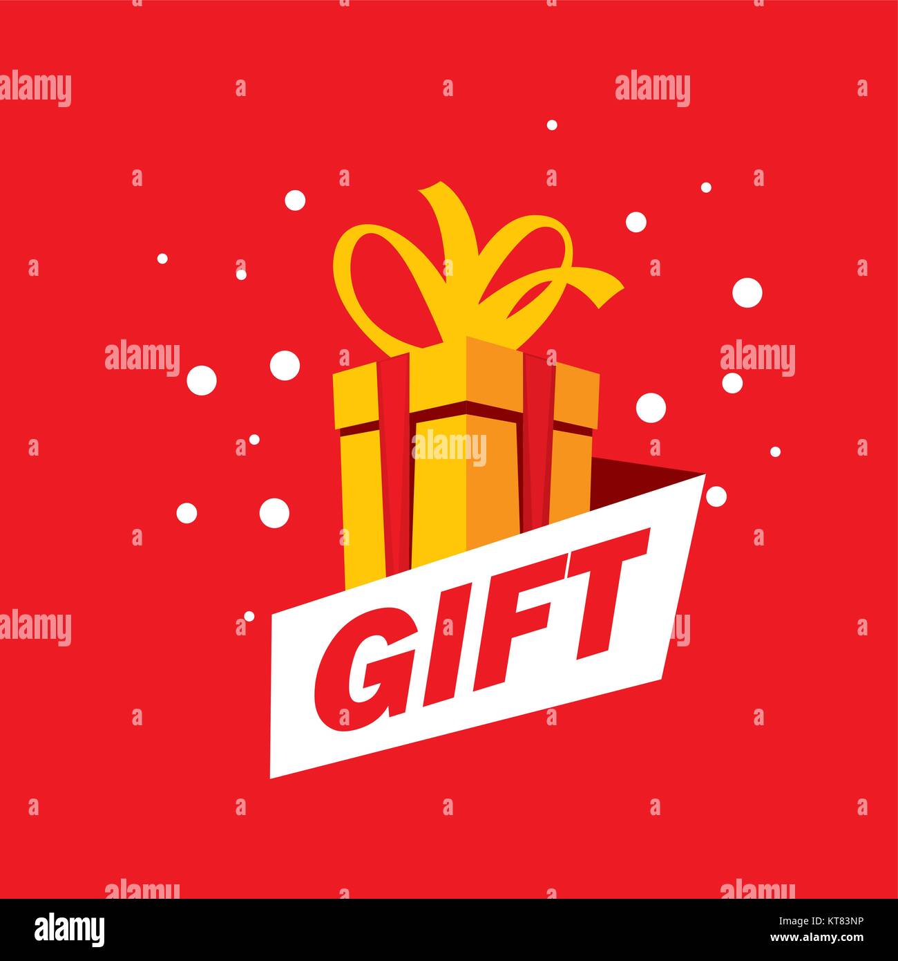 vector logo box with gifts Stock Vector Image & Art - Alamy